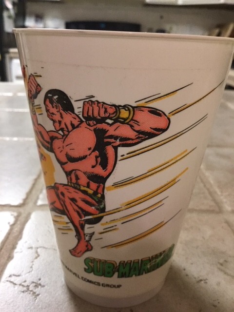 Doctor Doom Sub-mariner Marvel 1977 slurpee cup, 7-Eleven, 7-11, VG ...
