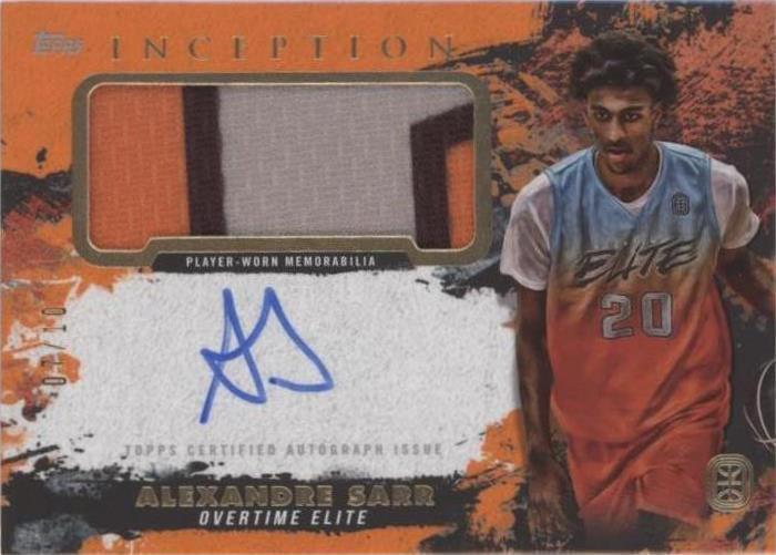 2021-22 Topps Inception OTE Overtime Elite - Inception Autograph Patch ...