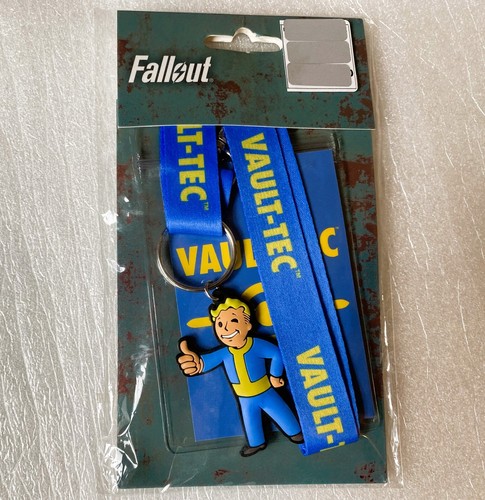 Fallout Vault-Tec PROMO Lanyard with Keychain/Keyring + Cardholder ...