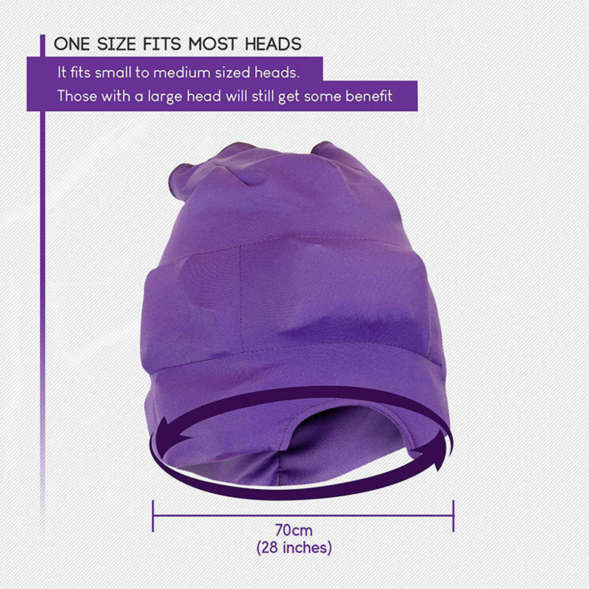 Gel Headband Ice Pack Hat 70CM Wearable Flexible Ice Pack Cap Elastic ...