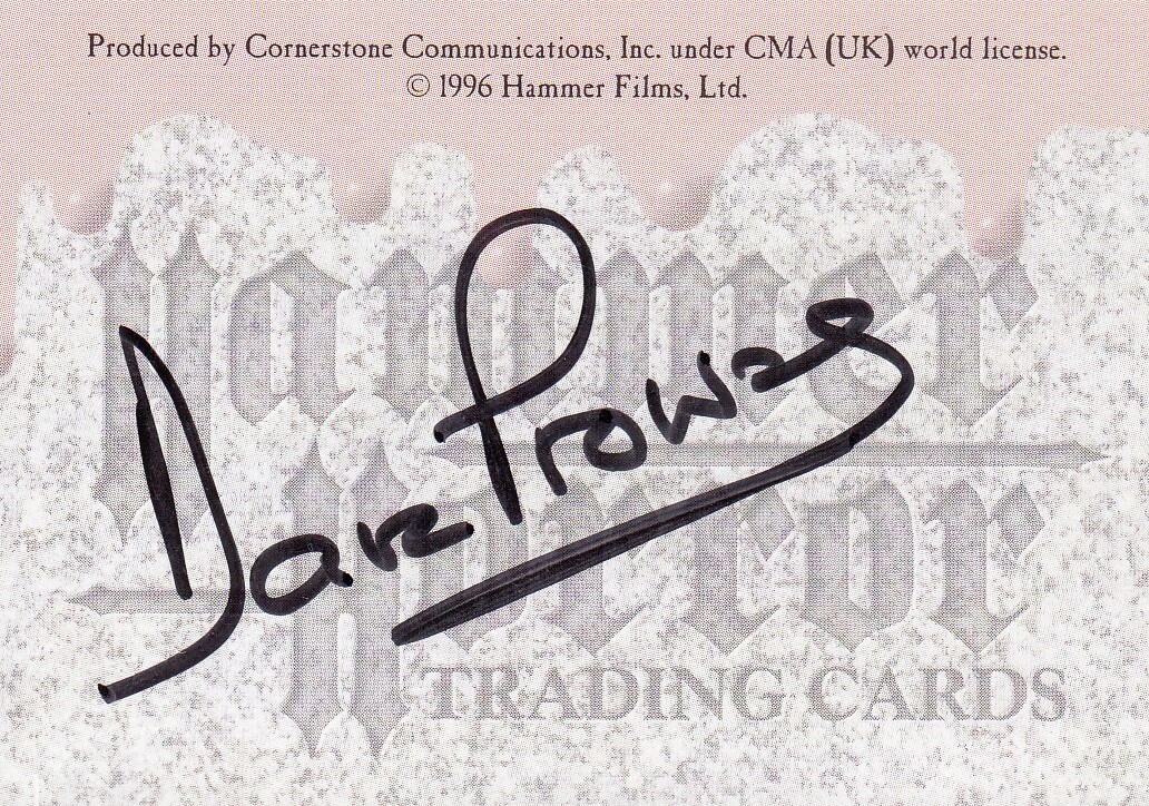 Hammer Horror Series 1 & 2 Entombed & Cornerstone Auto Autograph Card ...