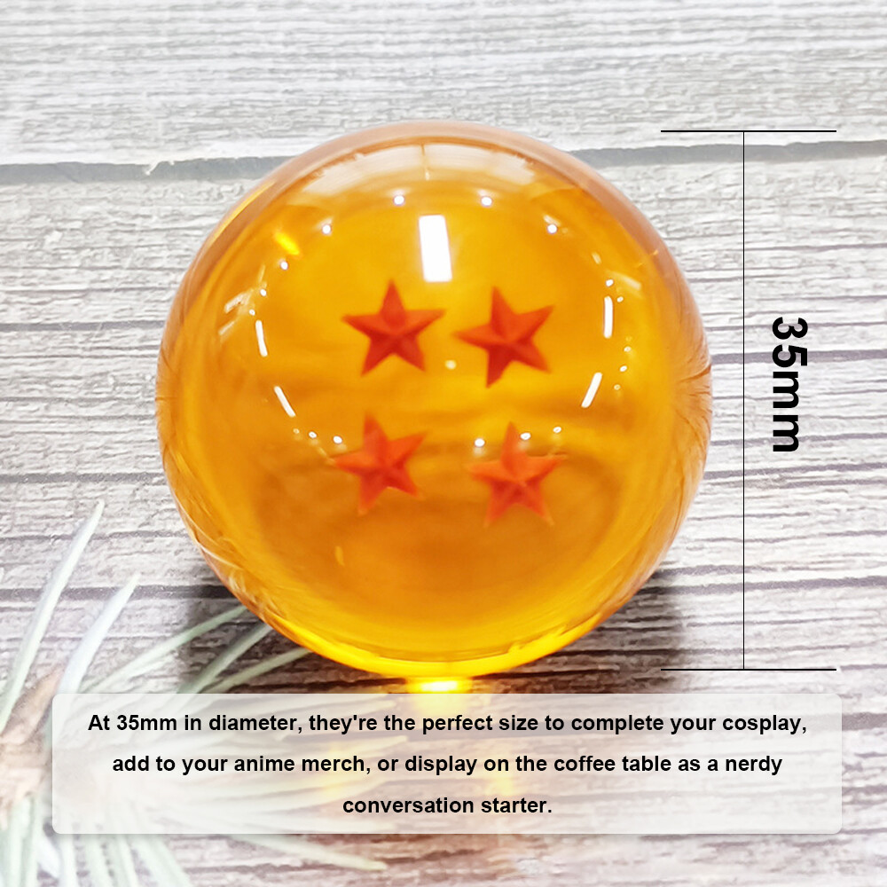 Transparent Star Dragon Balls Set Novelty 's Medium Crystal J5R4 | eBay ...