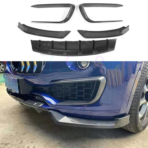 For Maserati Levante 2017-2023 Carbon Fiber Front Bumper Spoiler ...