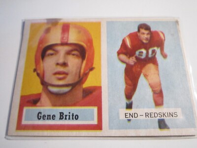 1957 GENE BRITO TOPPS #48 FOOTBALL CARD - BBA-50 | eBay