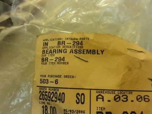 198123 New-No Box; Timken BR-294 Bearing Assembly | eBay
