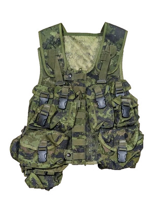 Canadian Army CADPAT Load Bearing Tactical Vest Medium - Issued | eBay