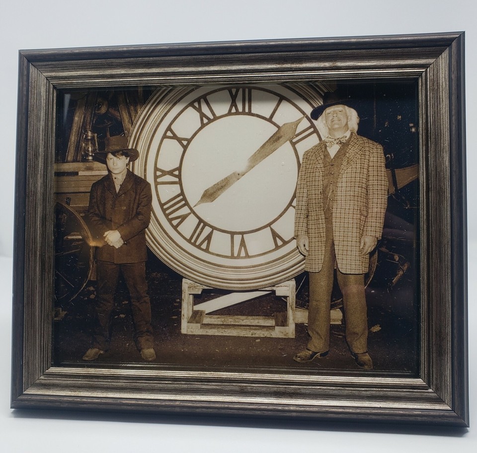 Back to the Future - Marty & Doc Clock Tower Photo Reproduction Prop ...