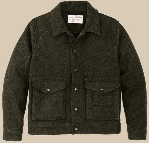 Filson Mackinaw Wool Work Jacket Forest Green, Men's 2XL NWT MSRP $525 ...