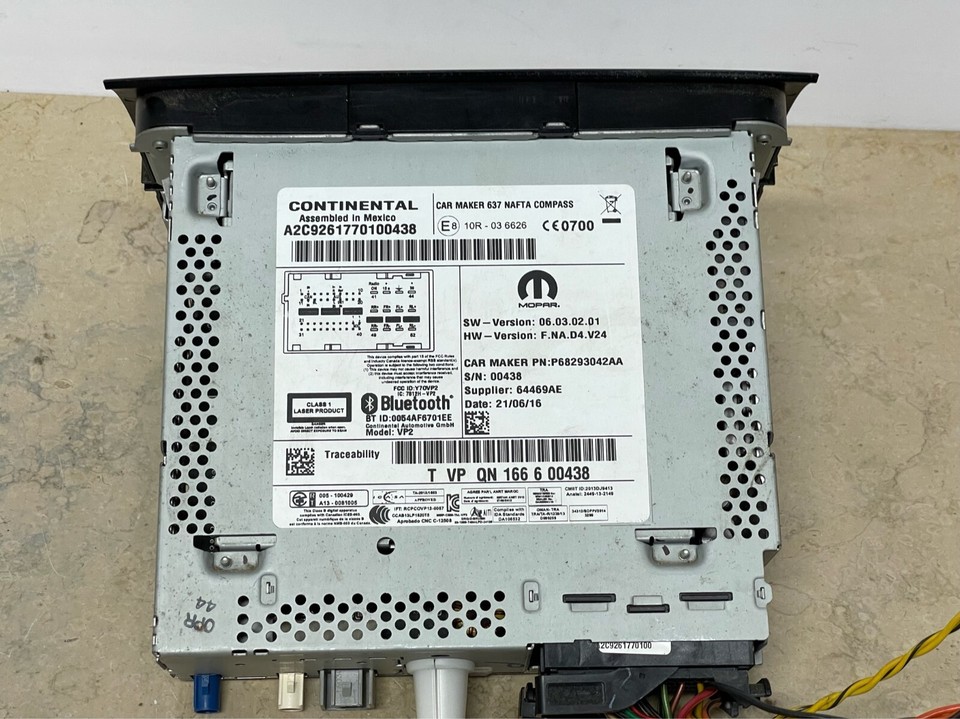 15 16 17 18 19 Ram ProMaster Radio Display TOUCH Screen Uconnect VP2 ...