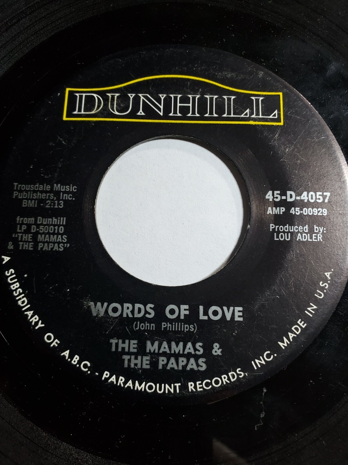 The Mamas And The Papas, Words Of Love, Dancing In The Street, 1966 VG ...