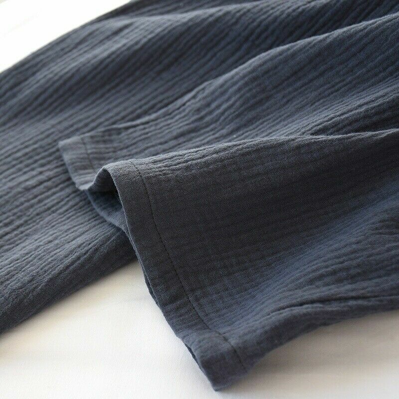 Men Cotton Gauze Shorts Pants Trouser Loose Soft Sleepwear Nightwear ...