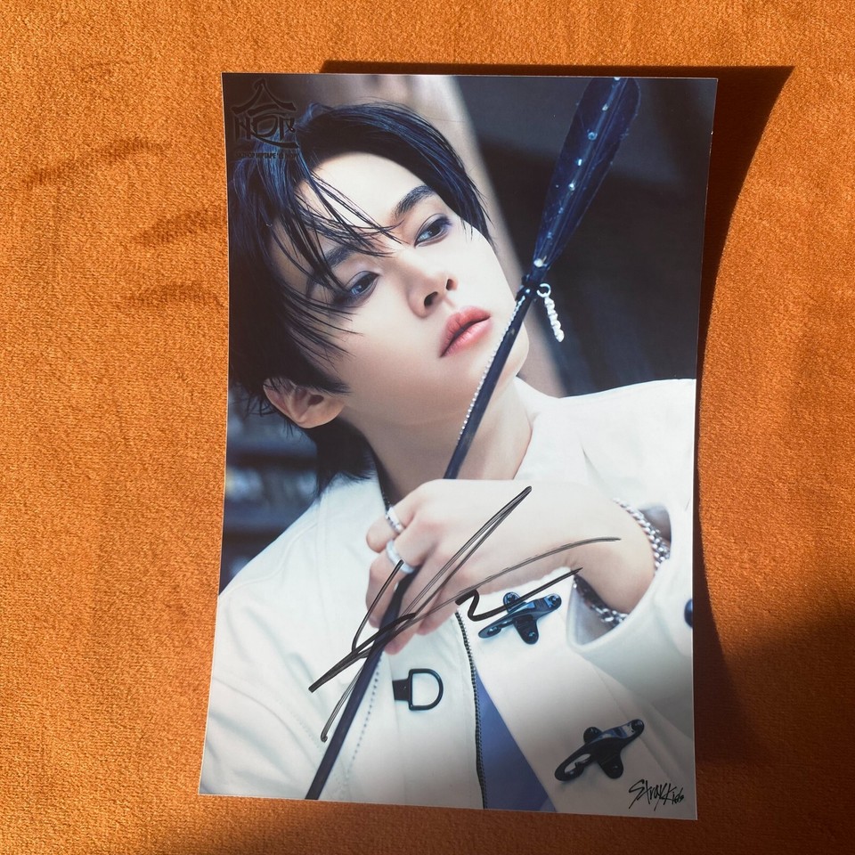STRAY KIDS 合 HOP WALKING ON WATER AUTOGRAPHED SIGNED PHOTO 4*6 K-POP ...