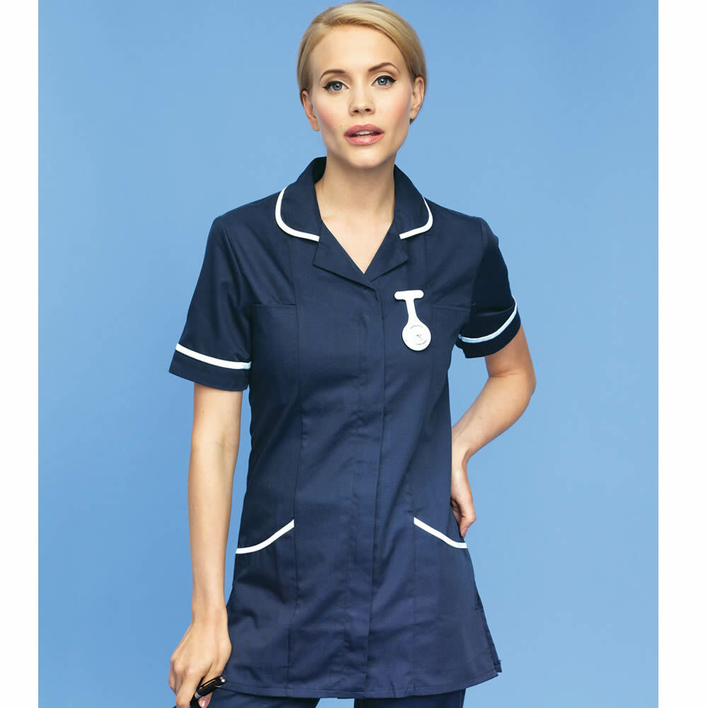 Ladies Healthcare Tunic Premier Nurse Salon Uniform Beauty Zip Top ...