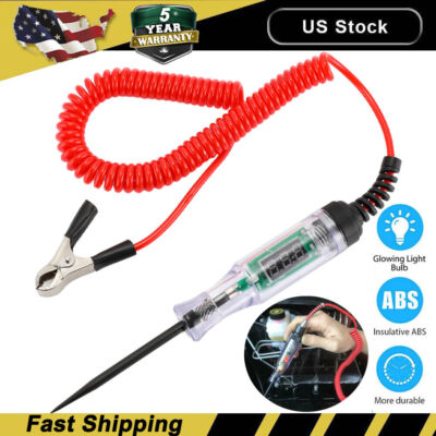 12V Circuit Tester Probe Light Voltage Pen Detector 3-48V Electric Car ...