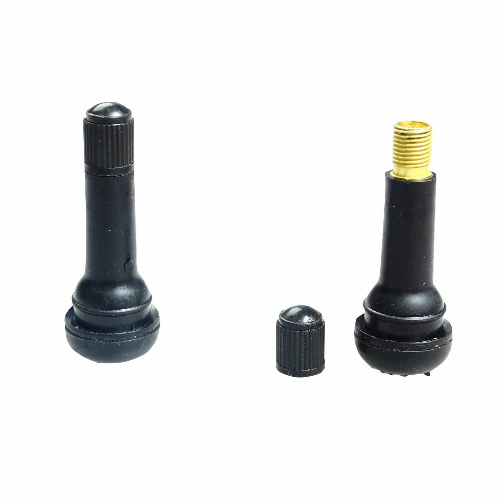 100PCS TR414 Snap-In Tire Valve Stems Medium Black Rubber Valve TR 414 ...