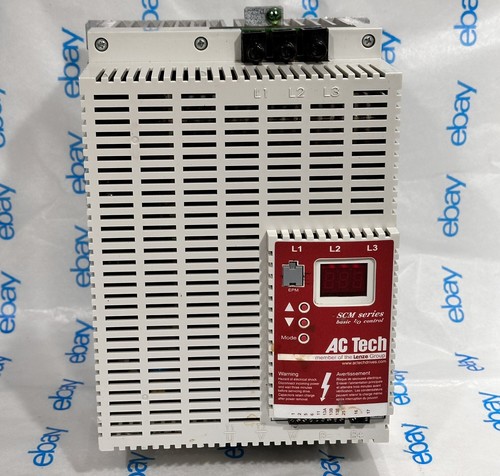 LENZE AC TECH 15HP SCM Series Basic 1/0 Control VFD 200-240V 3PH INPUT ...