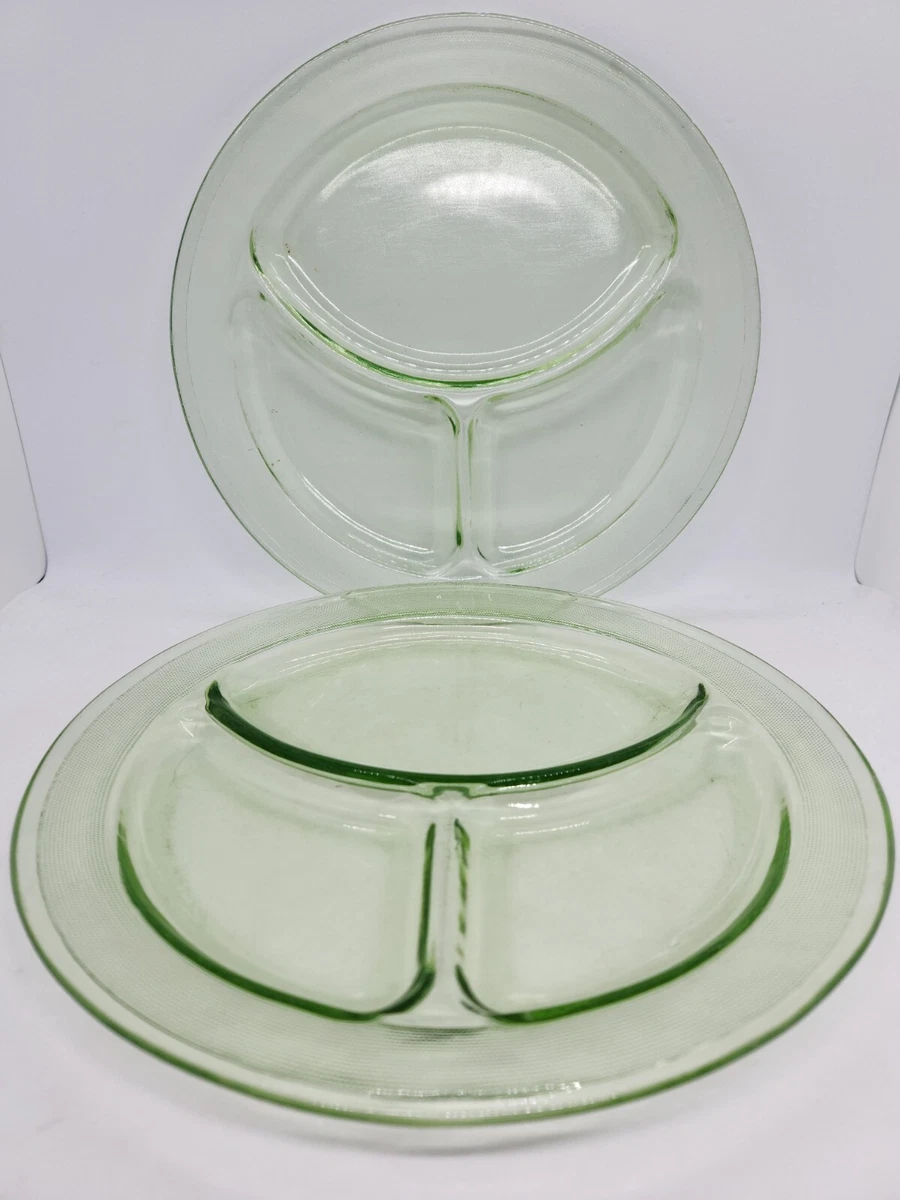 Glass Divided Dinner Plates