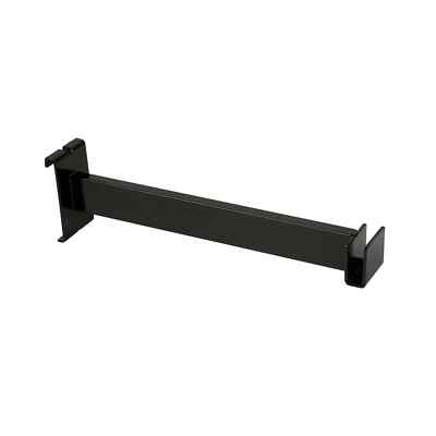 New 12" Gridwall Black Hangrail Bracket For Rectangular Tubing | eBay