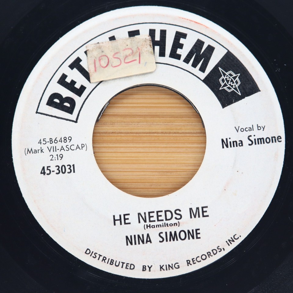 NINA SIMONE - MY BABY JUST CARES FOR ME / HE NEEDS ME - SOUL JAZZ 45 ...