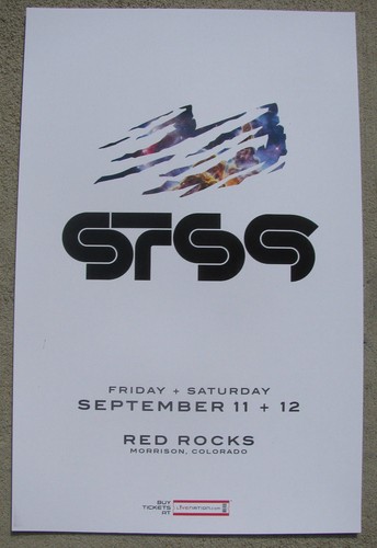 STS9 (2) Nights 2015 Red Rocks - Colorado 11x17 Concert Flyer / Gig ...
