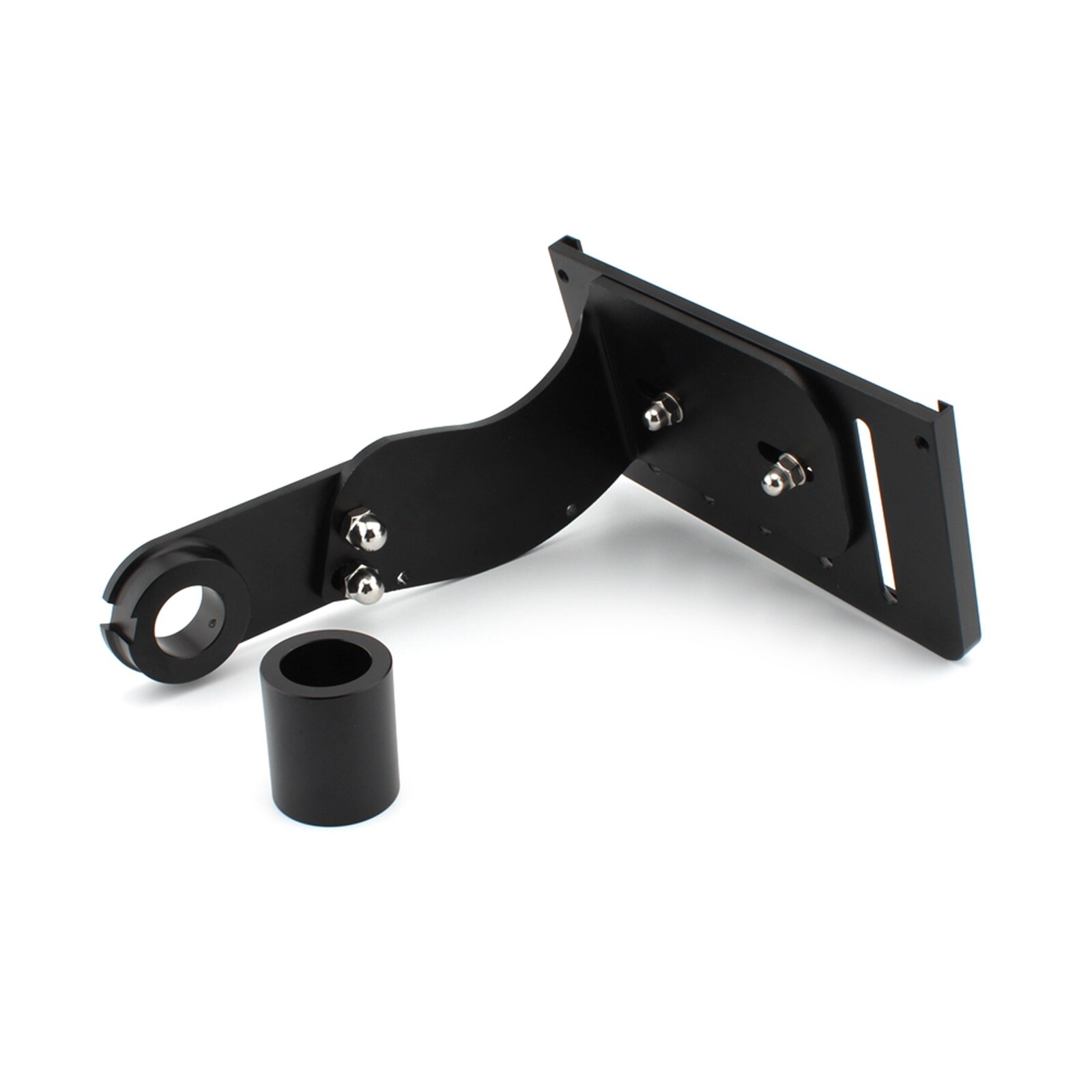 Black License Plate Holder Side Mount Bracket For Harley Softail Street ...