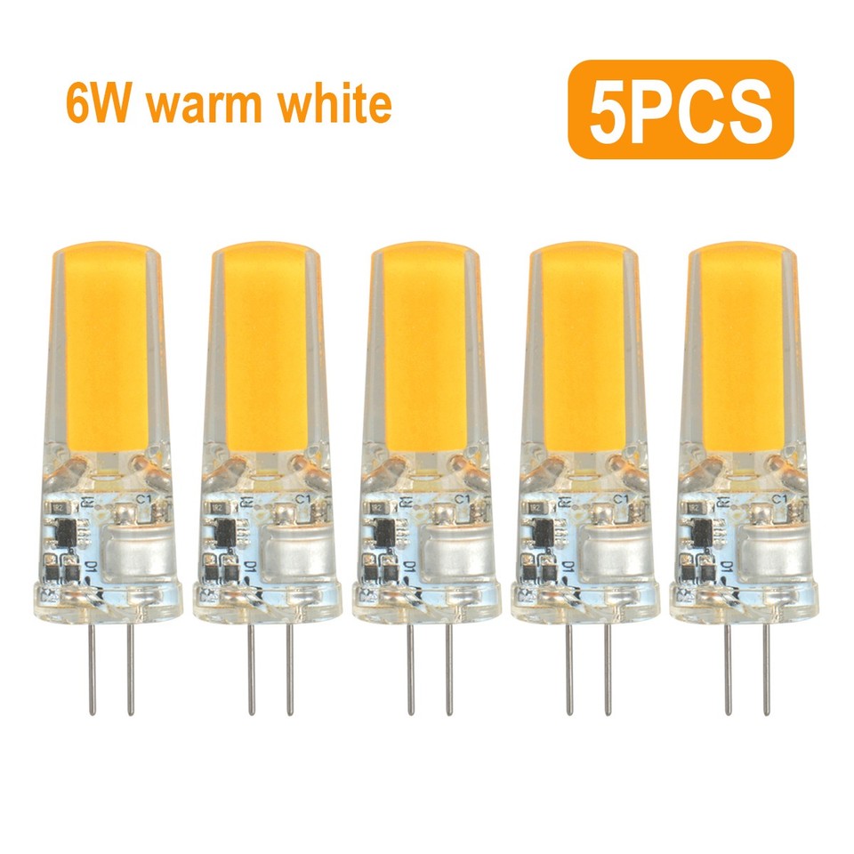 5PCS G4 LED 12V AC/DC COB Light 3W 6W High Quality LED G4 COB Lamp ...