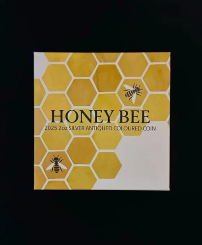 Australia 2025 $2 Honey Bee 2oz Silver Antiqued Coloured Coin | eBay ...