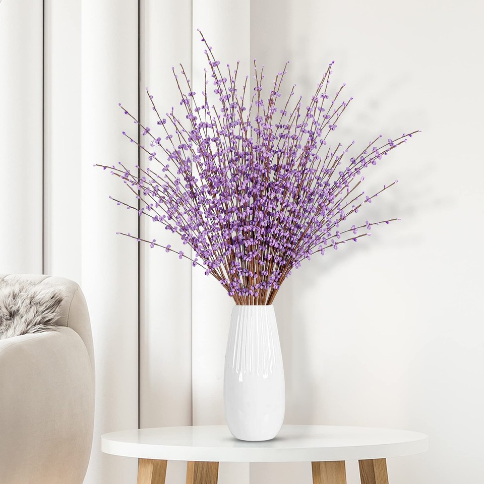 Sggvecsy 10 Pcs 29.5â€™’ Long Artificial Jasmine Flowers Tall Fake Flo ...