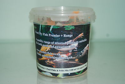FMF Garden Pond Fish Food Flake & Pellet Fish Food 2.5 ltr Tub Approx ...