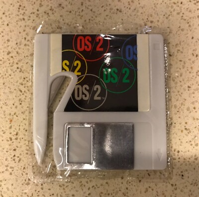 *RARE* Vintage IBM OS/2 Floppy Disc Letter Opener Promo w/Protective ...