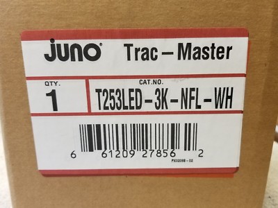 1 New Juno Trac-Master T253LED-3K-NFL-WH Track Light Trac master | eBay