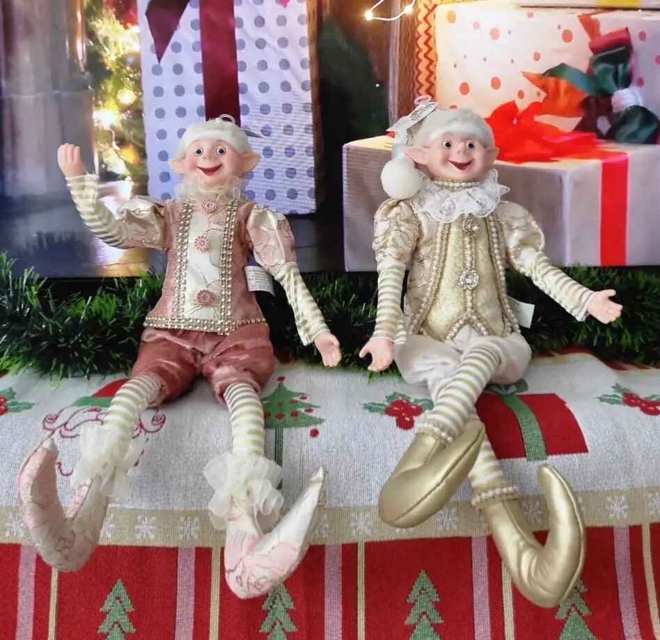 Christmas Dwarf Elf Shelf Sitter Toy Deluxe Doll Xmas Decoration ...