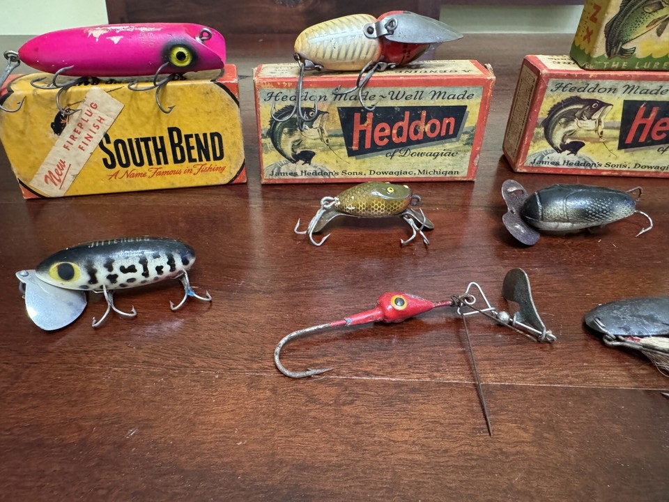 HEDDON JINX SOUTHBEND VINTAGE LURES AND BOXES | eBay