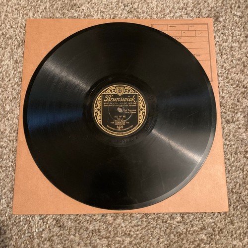 78 RPM Record Tom Gerun All Of Me Rare Jazz Music Dance Band Shellac ...