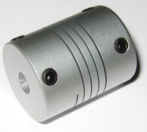 5 mm to 5 mm Round Shaft Flexible Coupling - 5mm Aluminum Miniature ...
