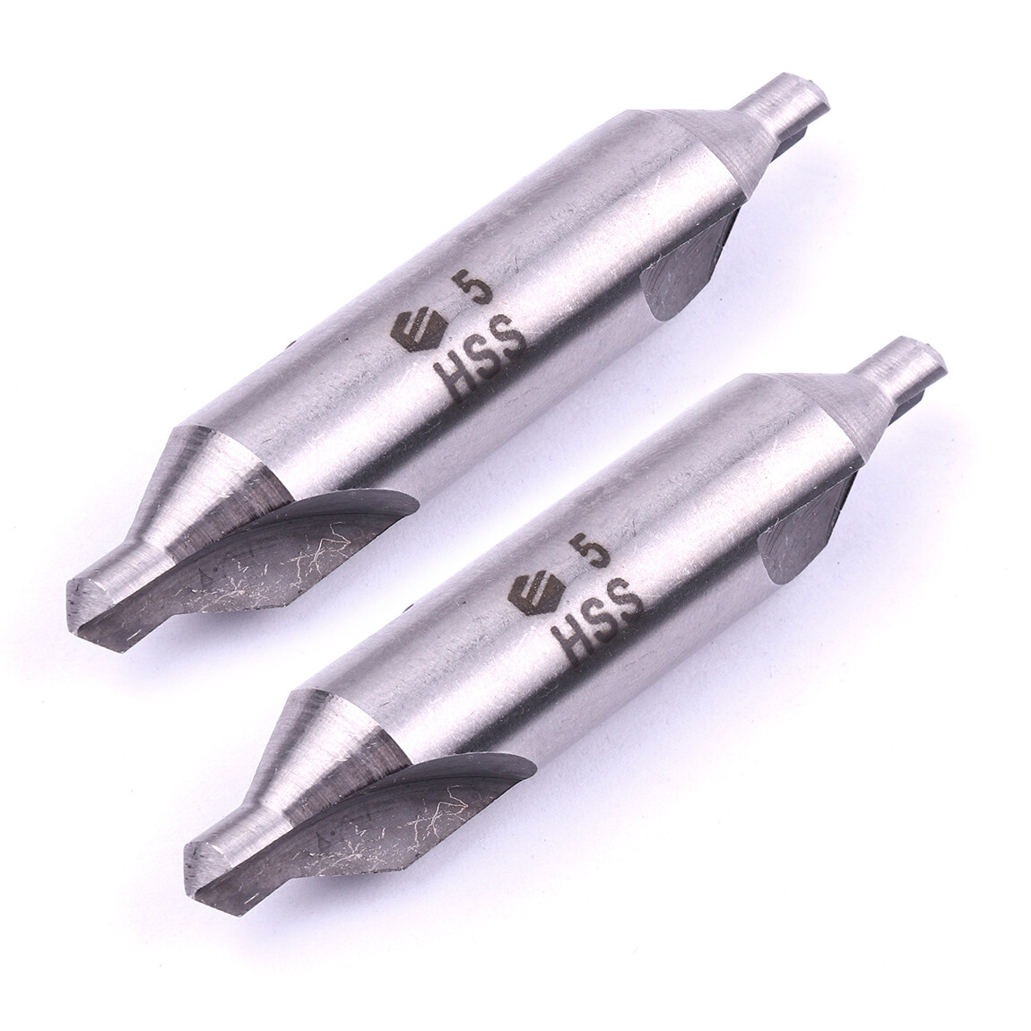 2/6/10X Center Drill Bit HSS Mill Countersink Lathe Combined 5mm Tip ...
