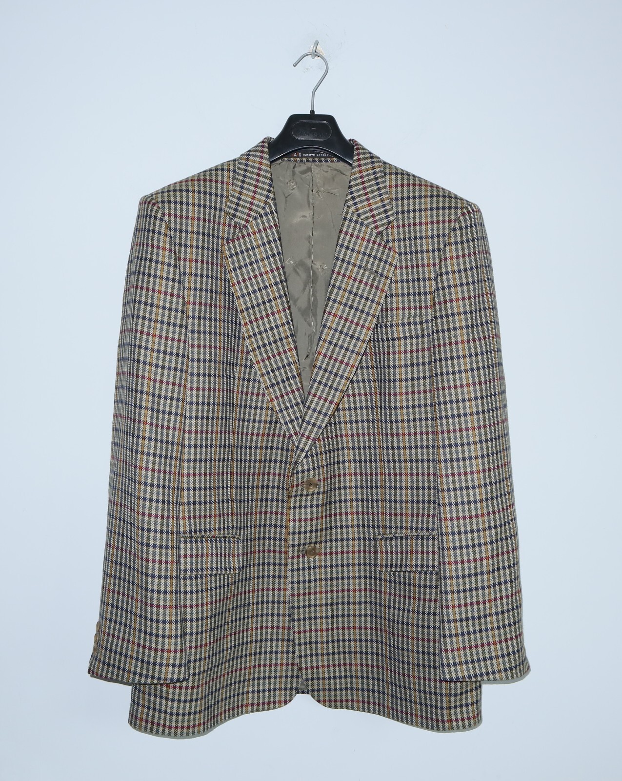 DAKS Mens Wool Jermyn Street Check Plaid Tweed Blazer Jacket Size 42 | eBay