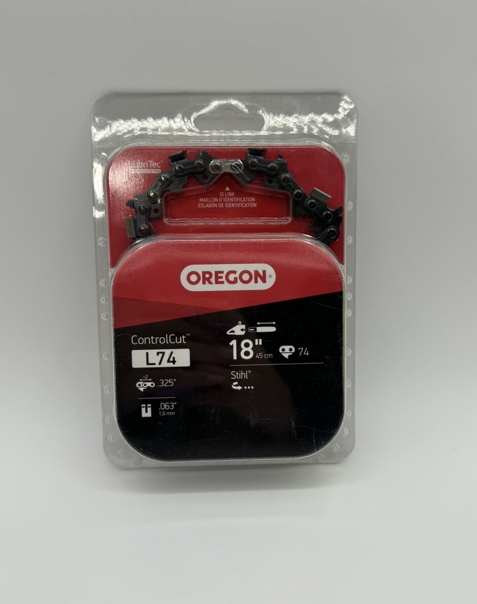 OREGON L74 18” Control Cut Chainsaw Chain 74 DL, .325" P, .063" G, FOR ...