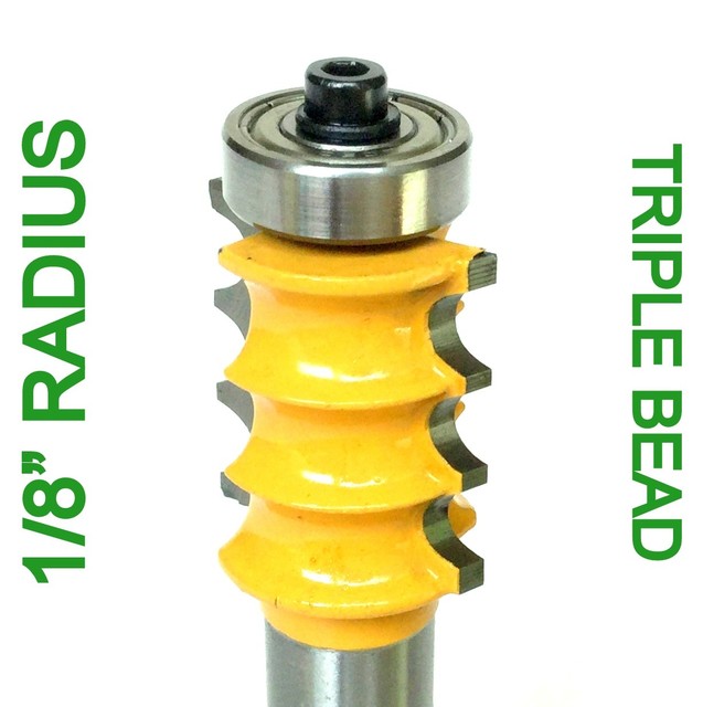 1 pc 1/2" Shank with 1/8" Rad. Triple Bead Router Bit sct-888 for sale ...