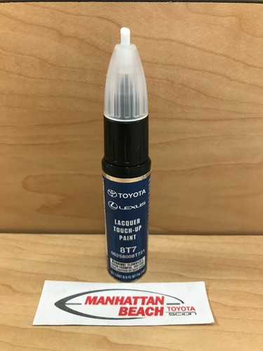 GENUINE TOYOTA BLUE STREAK METALLIC TOUCH-UP PAINT CODE 8T7 OEM 00258 ...