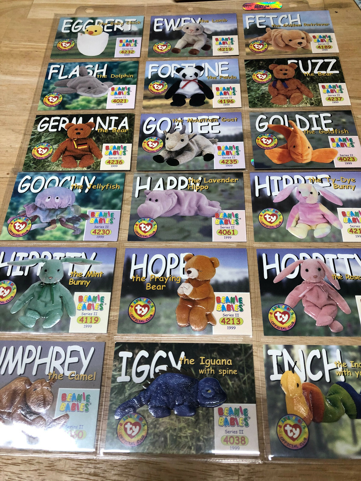 BEANIE BABY CARDS Series 2 S2 Entire COMMON CARD Set (100 CARDS) | eBay