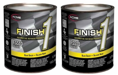 Acme Finish 1 FS510-4 4.1 VOC Black Enamel Sealer Undercoat (2 Quarts ...