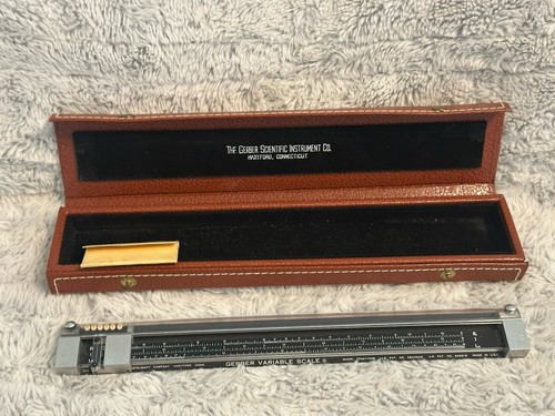 Vintage Gerber Variable Scale Engineering Slide Rule Model TP007100B w ...