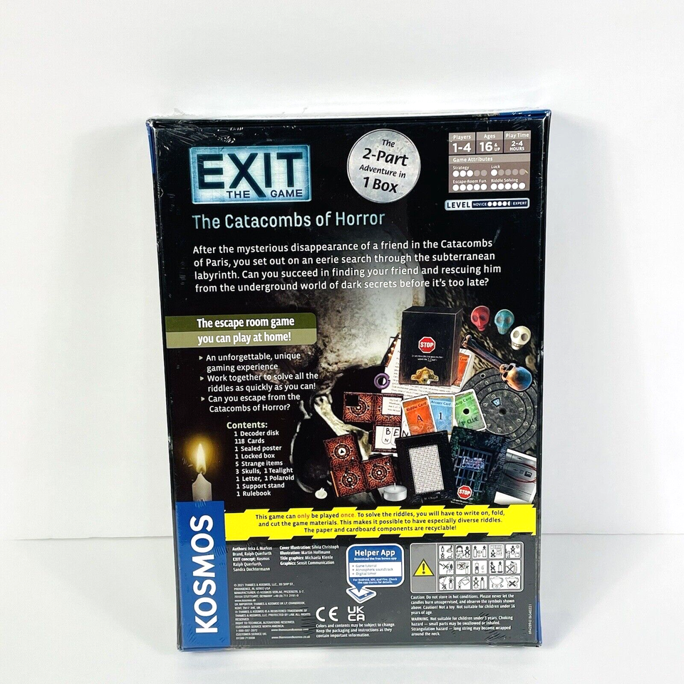 Exit The Game Catacombs of Horror The Escape Room Game You Can Play At ...