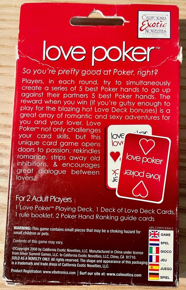 Love Poker: A Wild 2 Player Card Game for Adults | eBay