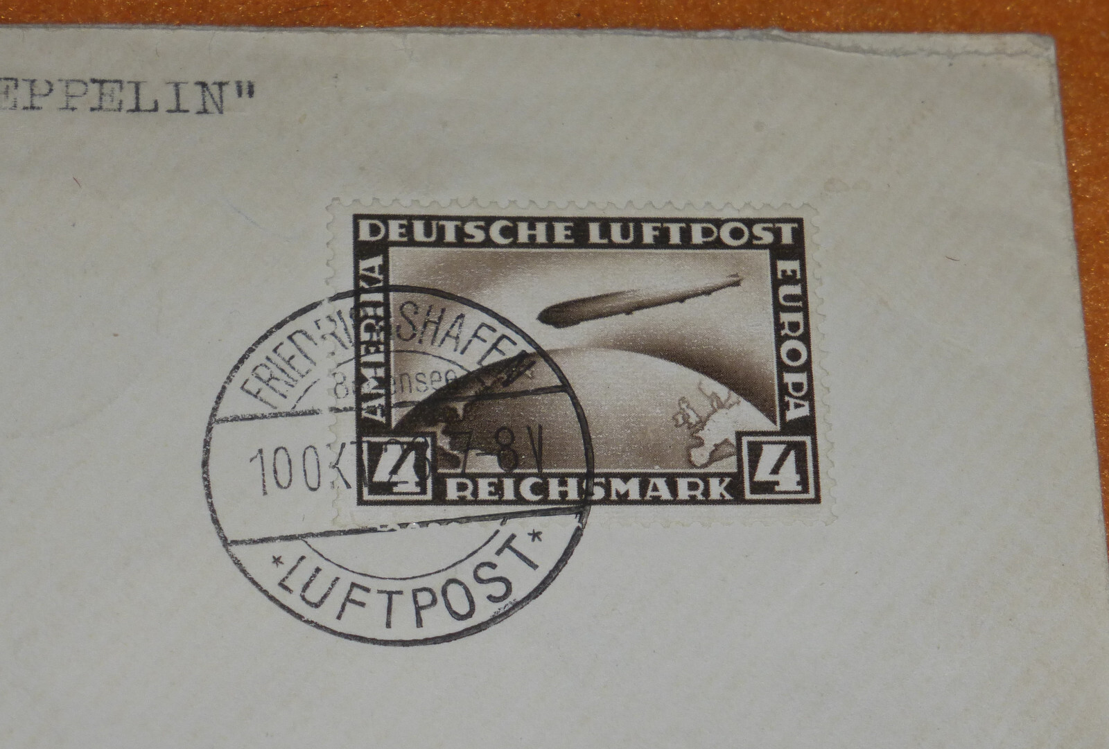 Luftschiff Graf Zeppelin LZ 127 Mi. 424 Brief Köln Deutz - USA (PUNKT ...