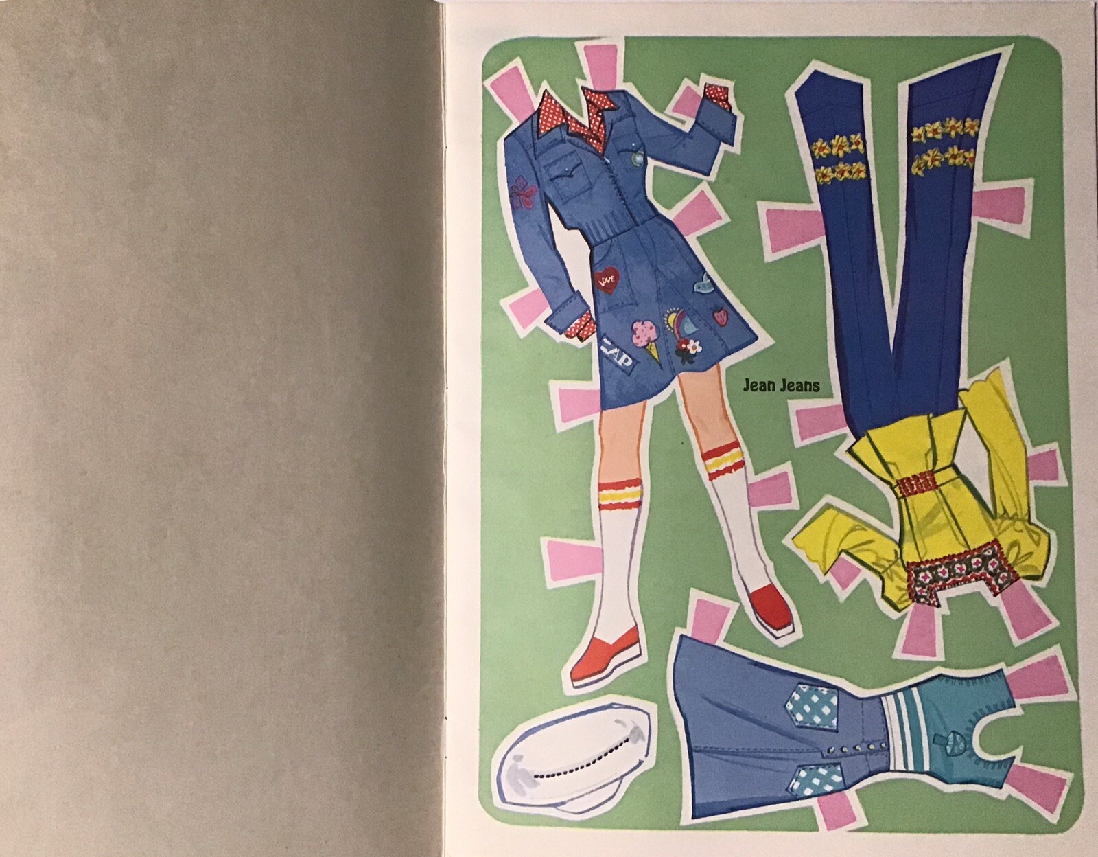 New Paper Dolls Jean Jeans Book Blue Jeans Uncut Whitman 1975 Western ...