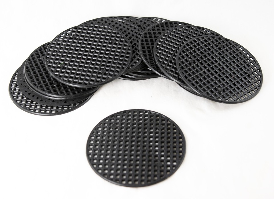 Black Round Plastic Drainage Mesh/Net/Screen for Potted Plant, Bonsai ...