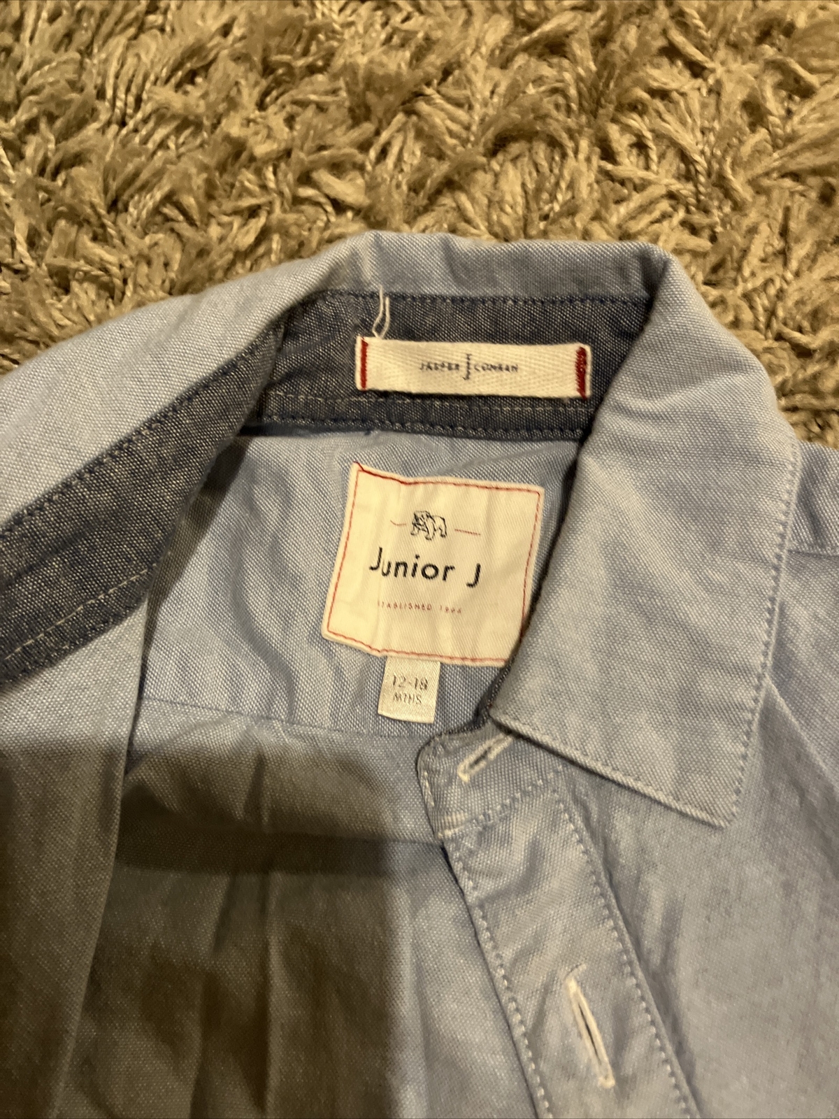 Jasper Conran blue boys shirt 12-18 m | eBay UK