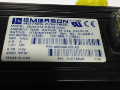 Motors - Emerson Motor